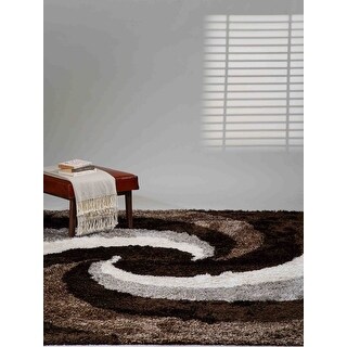 Hand Tufted Shag Polyester Area Rug Contemporary Multicolor K00014 ...