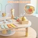 Costway 7-in-1 Toddler Activity Table with Bead Maze, Fishing Game ...