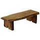 Live Edge Locust Wood 3' Briar Patch Flower Pot Bench - Bed Bath ...