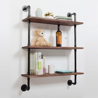 3 layers Floating Pipe Bookcases - Bed Bath & Beyond - 36877097