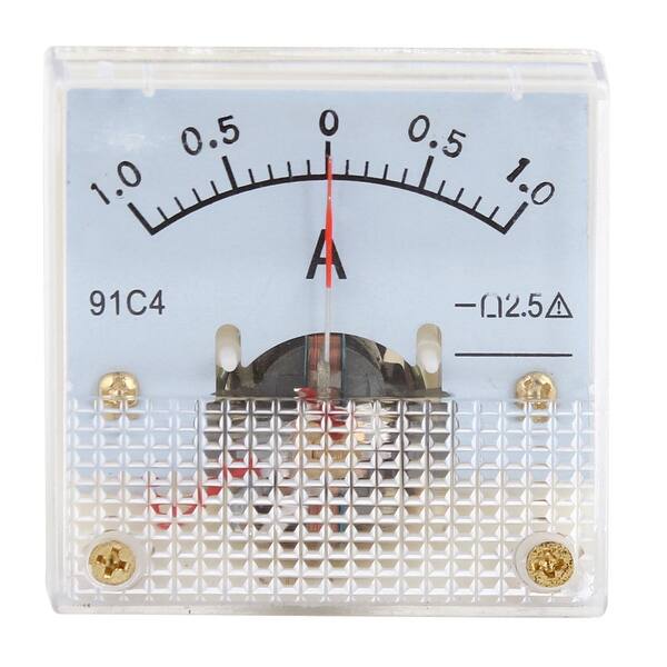 Class 2.5 Accuracy DC 1A Ampere Analog Panel Meter Ammeter 0.1A Tick ...