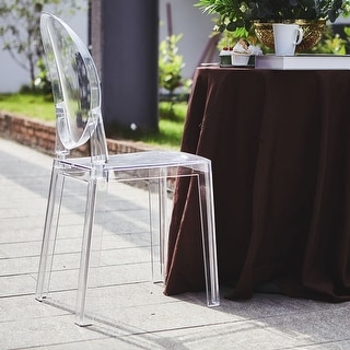 Clear acrylic transparent Chair Armless - Bed Bath & Beyond - 39126536