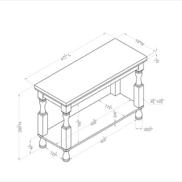 coffee table dimensions mm
