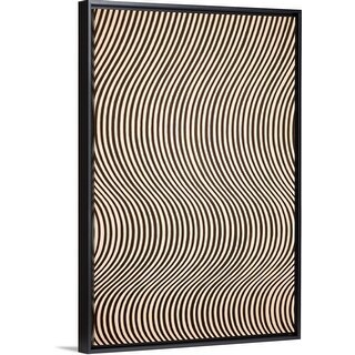 "Bridget Riley print" Black Float Frame Canvas Art - Bed Bath & Beyond ...