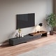 Modern Extendable TV Stand, Solid Wood Media Console for Up to 100 Inch ...