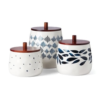 Lenox Blue Bay 3-Piece Canister Set Multi - Bed Bath & Beyond - 40493764