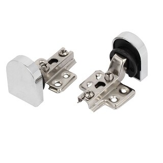 Unique BargainsCabinet Door Metal Half Round Cap Inset Concealed Hinges ...