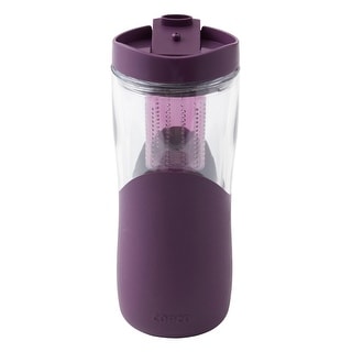 Copco 14oz Tea Thermal Double Wall Travel Tumbler with Infuser, Purple ...
