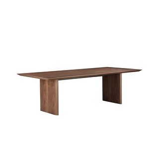 Tommy 94 Inch Dining Table, Rectangular Top, Wide Panel Legs, Walnut ...