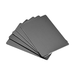 Blank Metal Cards Anodized Aluminum Plate for DIY Laser Printing - Bed ...