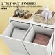 Hidden Laundry Hamper Cabinet Tilt-Out Laundry Storage Cabinet - Bed ...