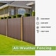 6 ft H x 8 ft W All-Weather Synthetic Bamboo Fence Panel, PVC - Bed ...