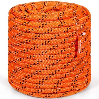 VEVOR Double Braided Polyester Rope, 3/4 in x 220 ft,for Rock Hiking ...