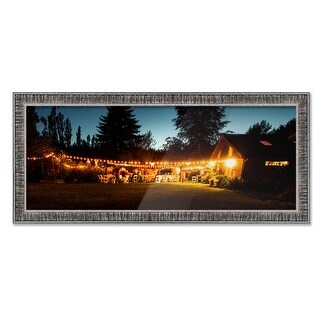 40x9 Frame Silver Picture Frame - Complete Modern Photo Frame Includes ...