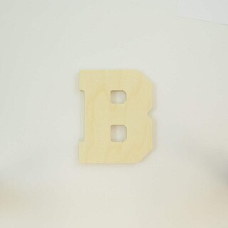 1 Pc, 18 Inch X 1" Thickness Baltic Birch Wood Letter "B" in The ...
