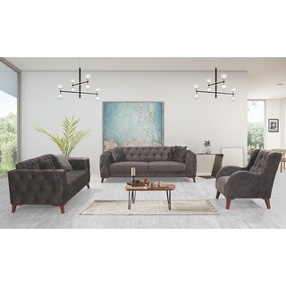 Joza Modern One Sofa One Love Seat One Chair Living Room Set - Bed Bath ...