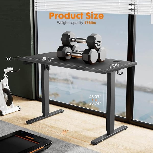 Height Adjustable Electric Standing Ergonomic Computer Desk - On Sale ...