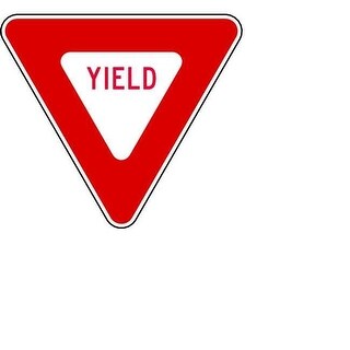 Lyle Yield Traffic Sign,36" x 36" R1-2-36HA - 1 Each - Bed Bath ...