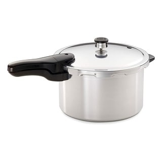 Presto 01282 8 Quart Aluminum Pressure Cooker, Regulator & Cover Lock ...