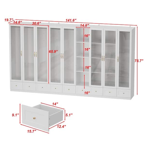 Chic Modular Closet System Wardrobe Units Armoires Home Organization ...