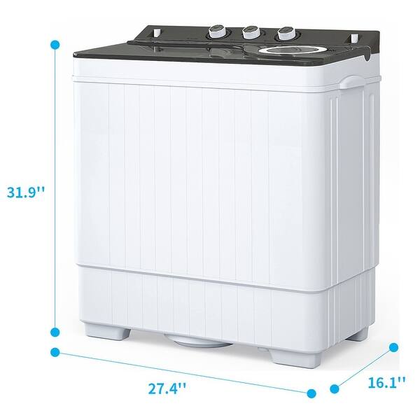 Semi-automatic Twin Tube Washing Machine with Built-in Drain Pump - Bed ...