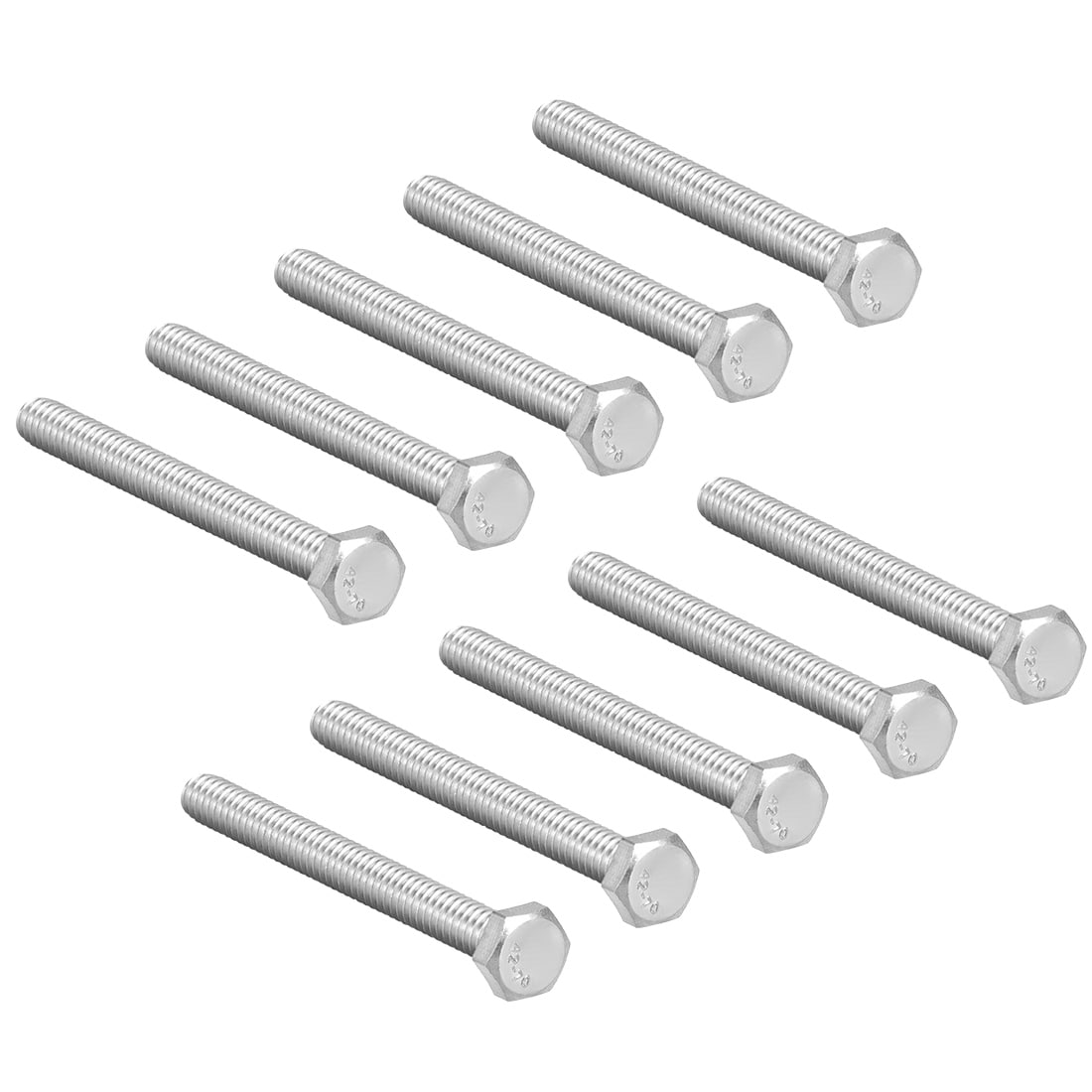 M8 Thread 150mm 304 Stainless Steel Hex Head Screw Bolts Fastener 2pcs ...