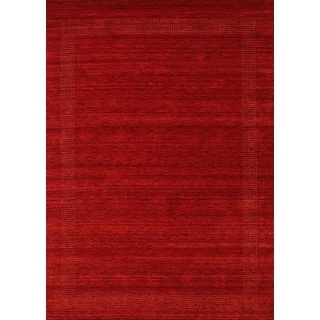 Ahgly Company Machine Washable Contemporary Fire Engine Red Area Rugs ...