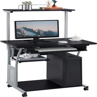 3 Tier Computer Desk with Printer Shelf - Bed Bath & Beyond - 39975235
