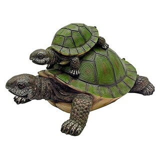 Piggy Back Ride - Turtle Statue - 10.5" - Bed Bath & Beyond - 16053953
