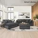 Roundhill Furniture Belvoir Oversized Cuddle Chaise, with Cup Holders ...