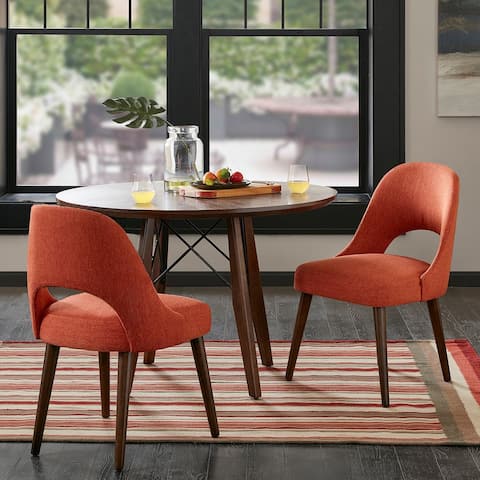 Orange Upholstered Dining Chairs - Overstock