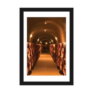 iCanvas "Winery Cask Room, Pine Ridge Vineyards, Napa Valley AVA ...