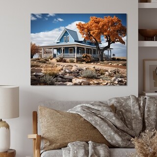 Designart "Farmhouse Quaint Homestead" Farm Metal Wall Art - Bed Bath ...