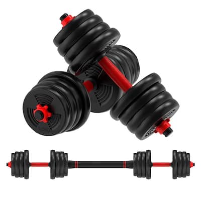 Adjustable Weights Dumbbells Set, Free Weights Set With Connecting Rod ...