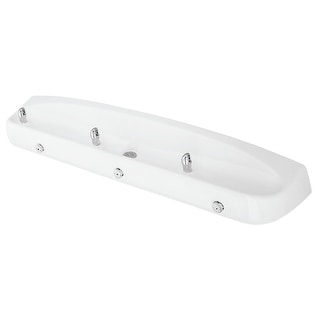 Haws Wall Mounted White Enameled Triple Bubbler Drinking Fountain - Bed ...