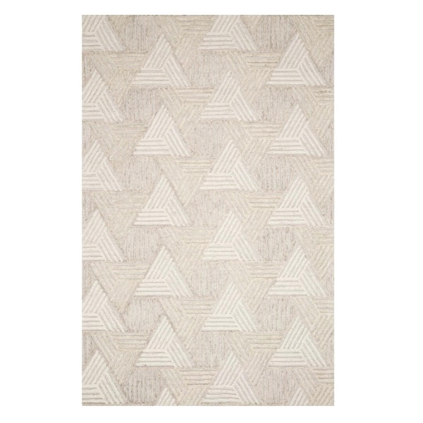 geometric triangle pattern rug