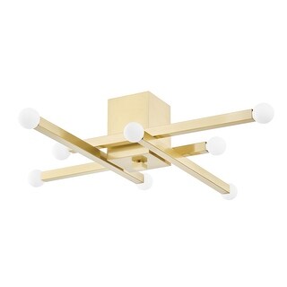 Crafted Lighting AGB Eight Light Flush Mount Dona - Exact Size - Bed ...