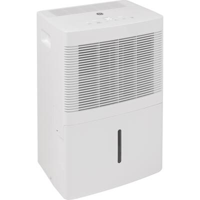 GE 20-Pint Portable Dehumidifier with Drain, White, Factory ...