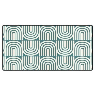 Heather Dutton Refraction Rainbow Teal Desk Mat - Bed Bath & Beyond ...