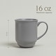 over&back Rimmed 16oz Semi-Matte Stoneware Mugs, Set of 4 - Bed Bath ...