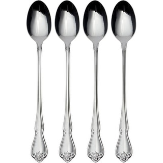 Oneida True Rose Iced Tea Spoons, Set of 4,Silver - Bed Bath & Beyond ...
