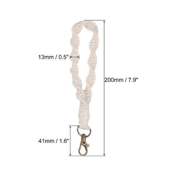 Wrist Lanyard for Keys Braided Twisted Keyring Hand Wrist Lanyards ...