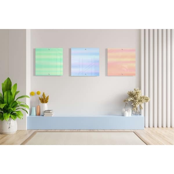 Gradient Pattern Set of 3 Acrylic Art Prints Wall Art - Bed Bath ...