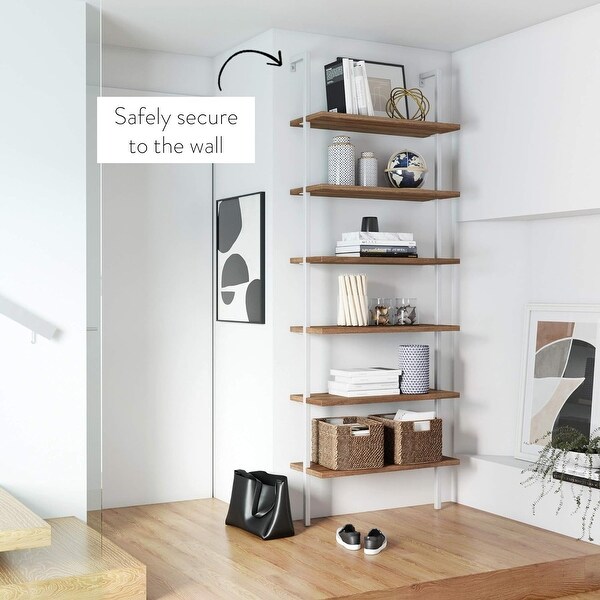 Ladder bookshelf wall mounted store