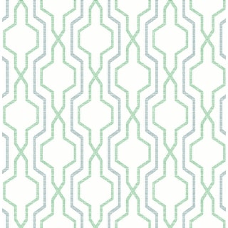 A-Street Prints Rion Green Trellis Wallpaper - Bed Bath & Beyond - 40000326