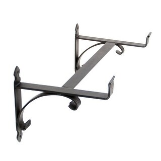 Designs B-32 Scrolls Window Flower Box Bracket, Black - Bed Bath ...