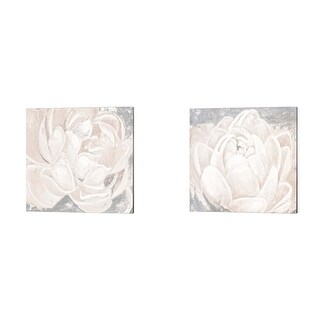 Patricia Pinto 'White Grey Flower' Canvas Art (Set of 2) - Bed Bath ...
