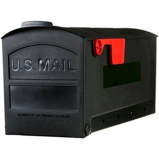 Rubbermaid MB505B01 Plastic Mailbox, 20-1/4" x 9-1/2" x 8-1/4", Black ...