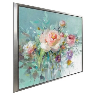 "Summer Garden Roses" Print on Floating Canvas - Bed Bath & Beyond ...