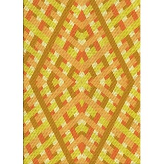 Ahgly Company Machine Washable Transitional Neon Orange Area Rugs - Bed ...